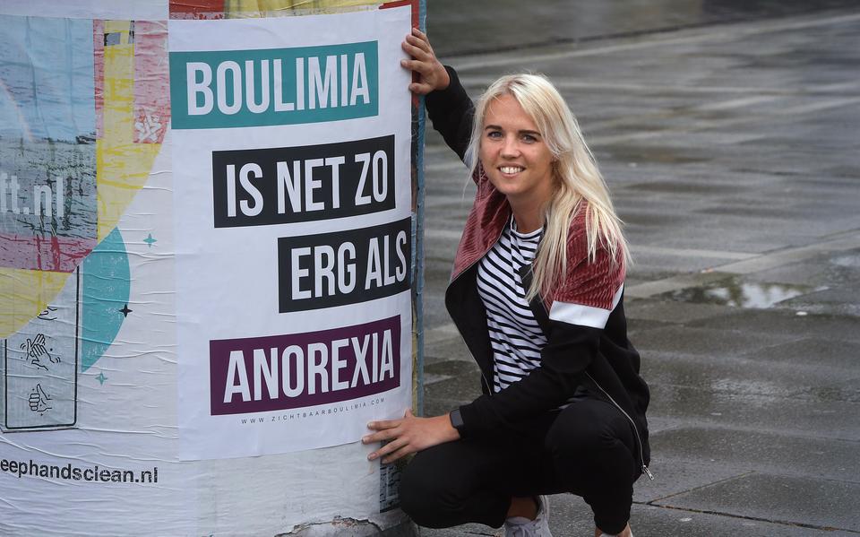 Boulimia-posters door heel Friesland - Stichting Kiem
